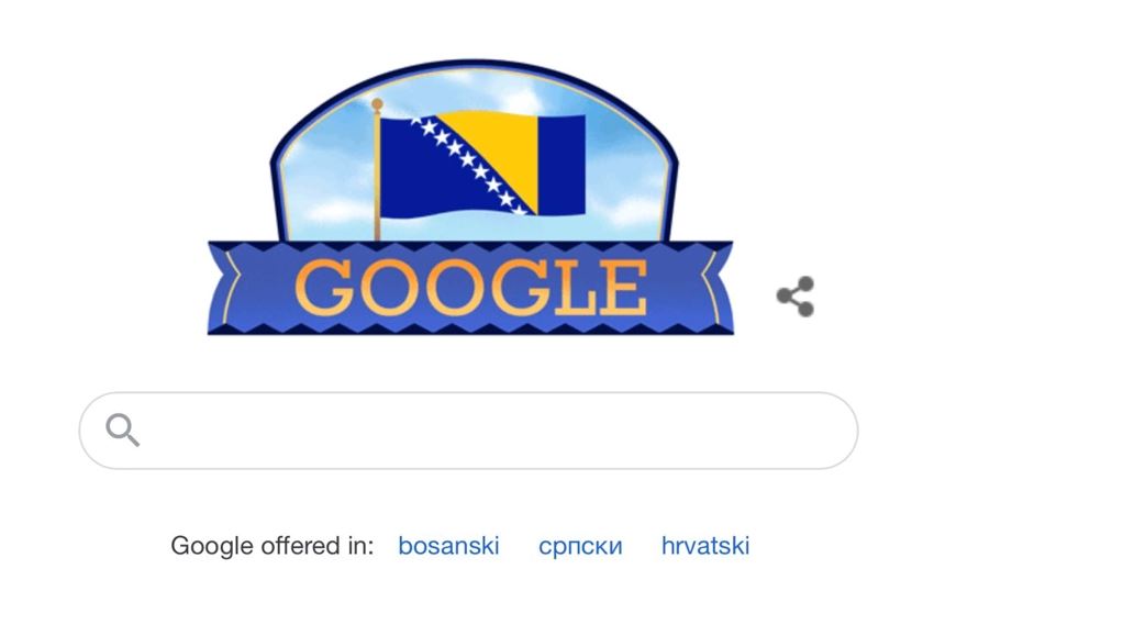 Google ilustracijom čestitao Dan državnosti BiH - BosnaInfo