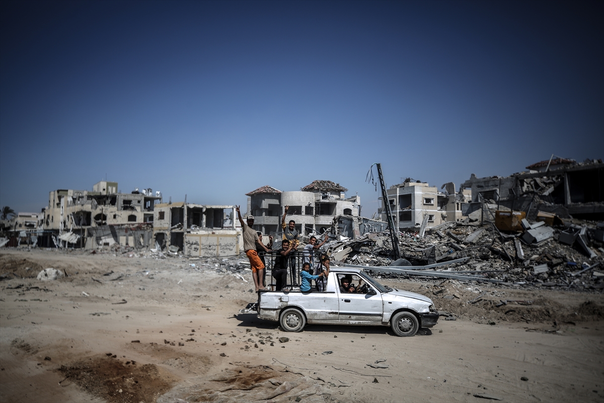 Strašni prizori razaranja palestinskog grada nakon povlačenja izraelske ... Strašni prizori razaranja palestinskog grada nakon povlačenja izraelske ...