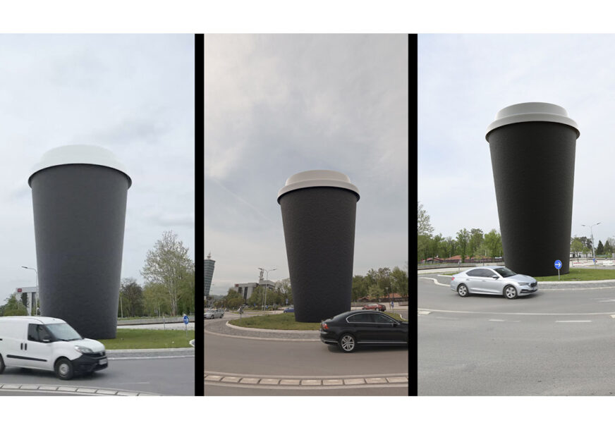 Svi su u čudu: Šolja kafe u kružnom toku