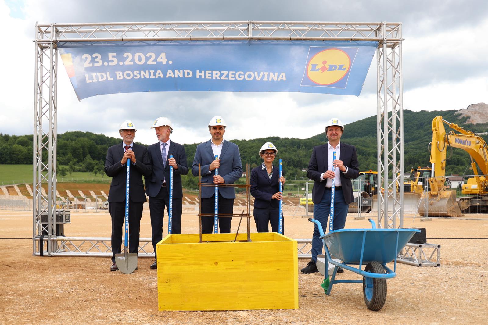 Svečano položen kamen temeljac za LIDL-ov objekt u Lepenici, počinje ...