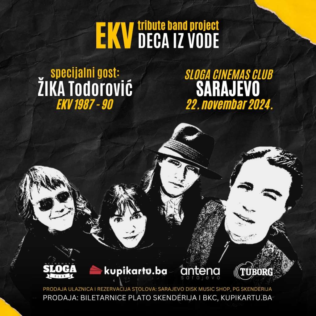 EKV Tribute sa Žikom Todorovićem 22. novembra u Sarajevu