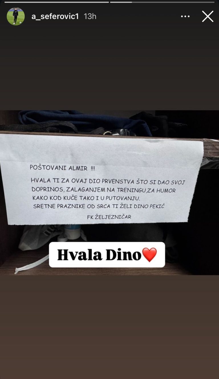 Potez Dine Pekića, nakon pobjede nad GOŠK-om, fudbalere i trenere ...