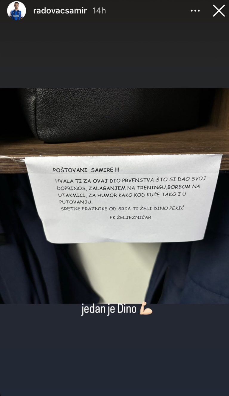 Potez Dine Pekića, nakon pobjede nad GOŠK-om, fudbalere i trenere ...