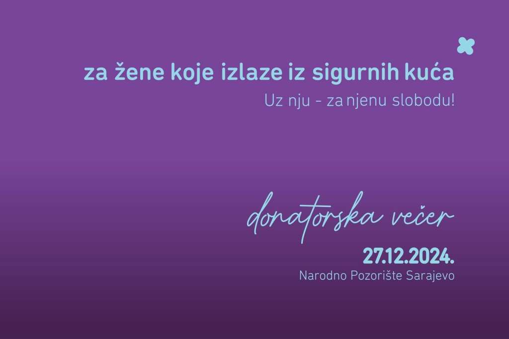 Donatorska večer 'Uz nju - za njenu slobodu' u Narodnom pozorištu Sarajevo