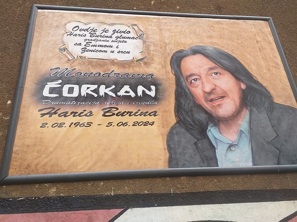 Sjećanje na lik i djelo bh. glumca: Haris Burina dobio mural u Zenici
