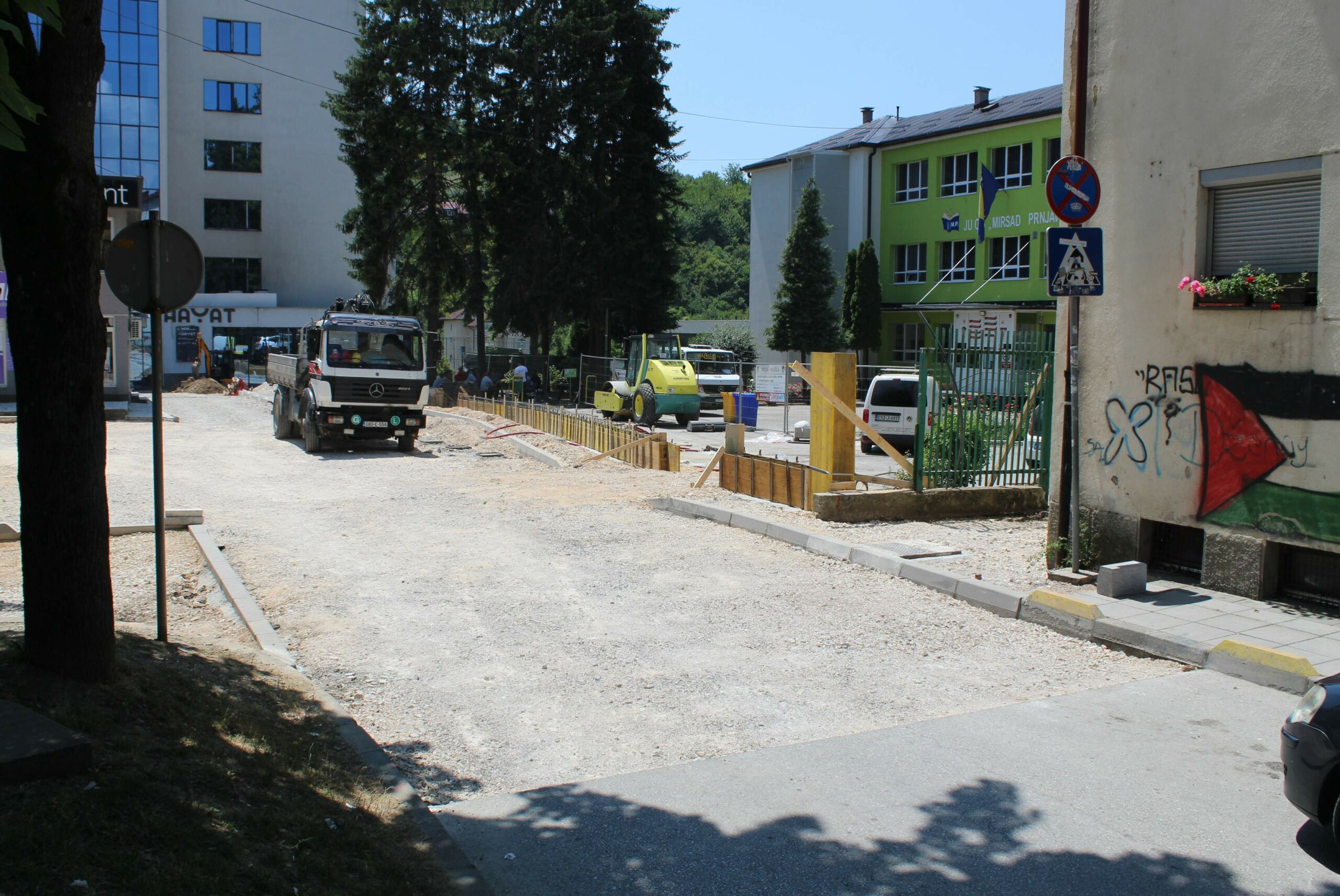 Izgradnja stajališta za školske autobuse u Vogošći