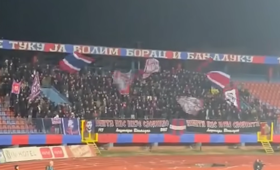 Sramotno navijanje Lešinara na utakmici Borac – Željezničar: "Svaki ...