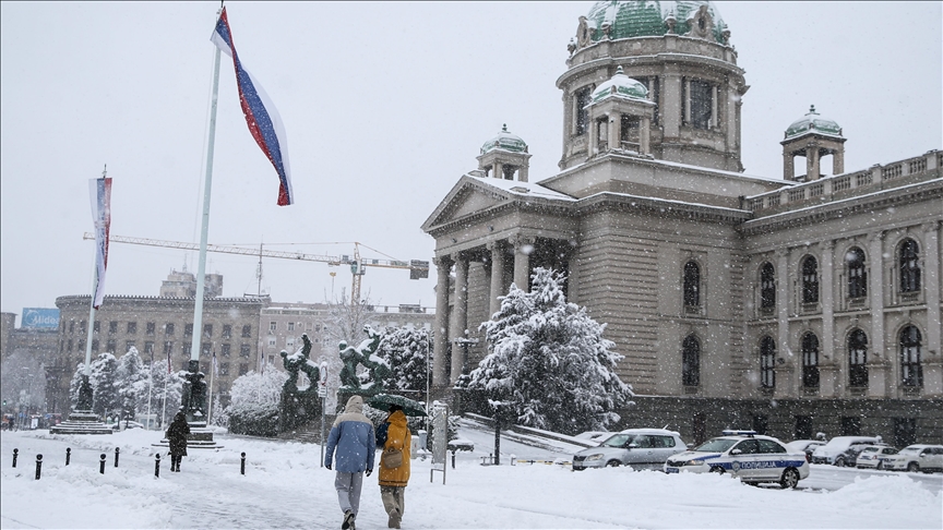 Jak snijeg pada u Beogradu